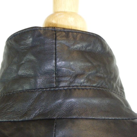 Remy Leather | Jackets & Coats | Remy Black Fine Leather Jacket Blazer ...